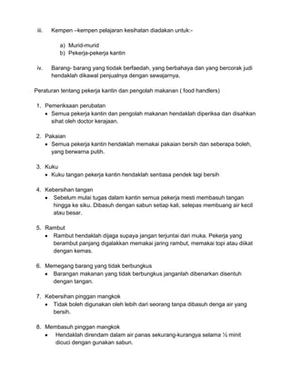 Program kesihatan sekolah | DOCX