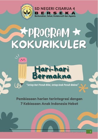 Program Kokurikuler Harian 7 Kebiasaan Anak Indonesia Hebat | DOCX