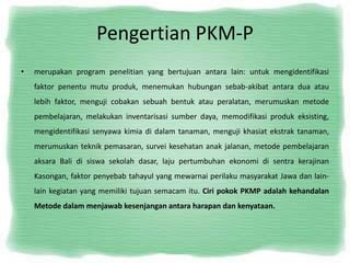 Program kreativitas mahasiswa penelitian | PPTX