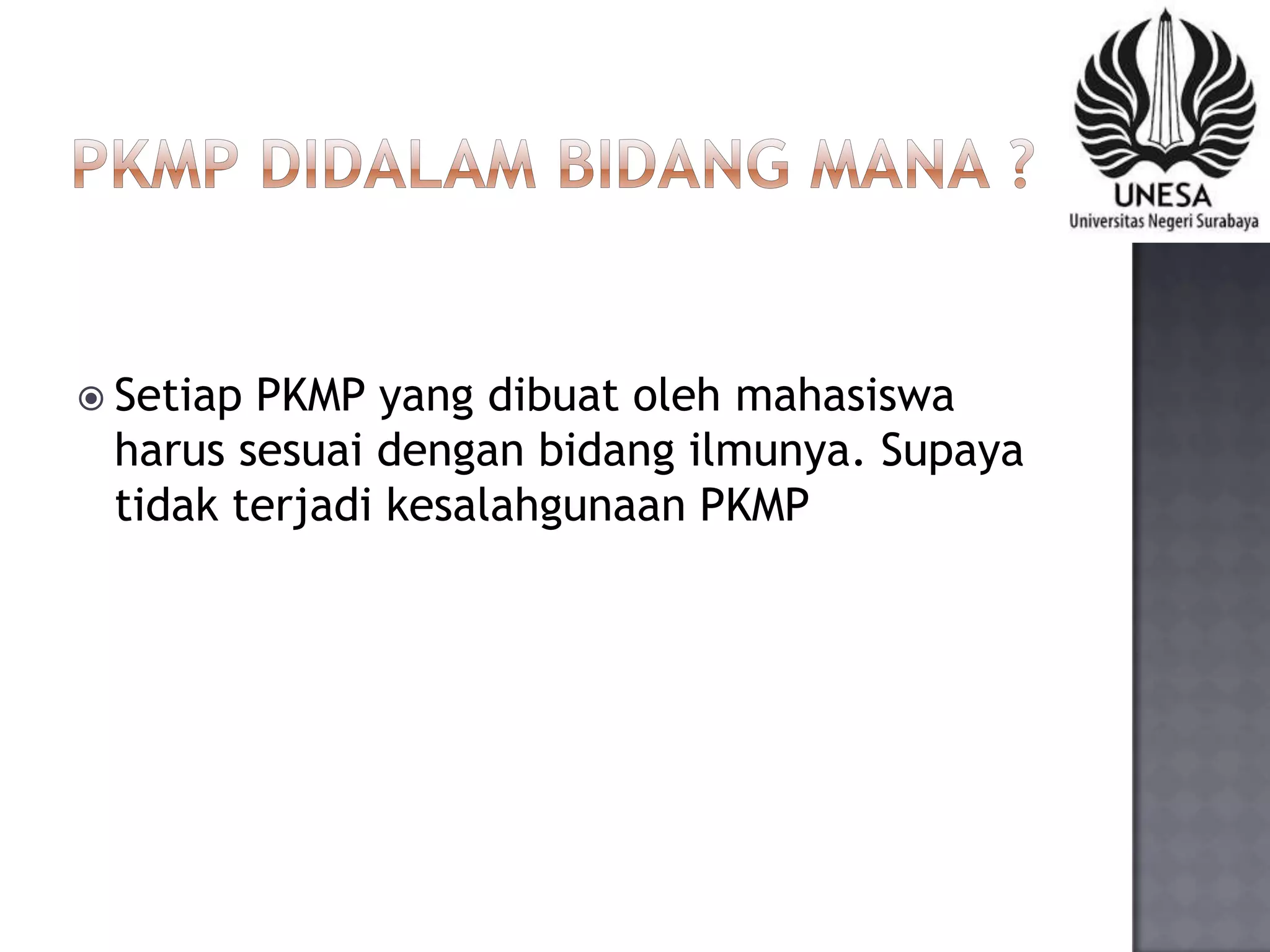 Program kreativitas mahasiswa penelitian | PPTX