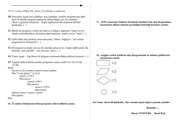 Programlama Temelleri | DOC