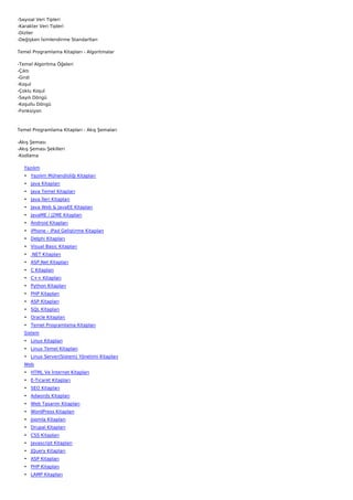 Programlama kitaplari | PDF