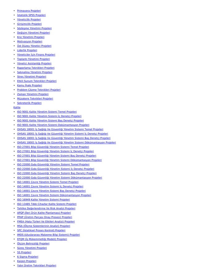 Programlama projeleri | PDF