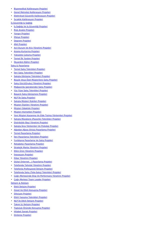 Programlama projeleri | PDF