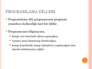 Programlama dili temel_kavramlar | PPT