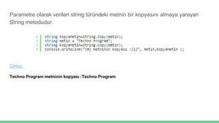 Programlama Temelleri Hazır Metodlar | PPTX