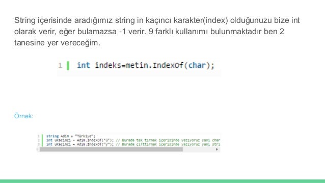 Programlama Temelleri Hazır Metodlar