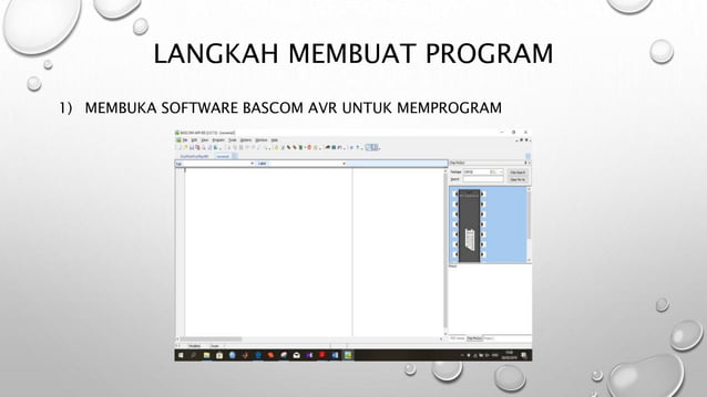 Program lampu flip flop menggunakan atmega16 | PPTX | Computer Software and Applications | Computing