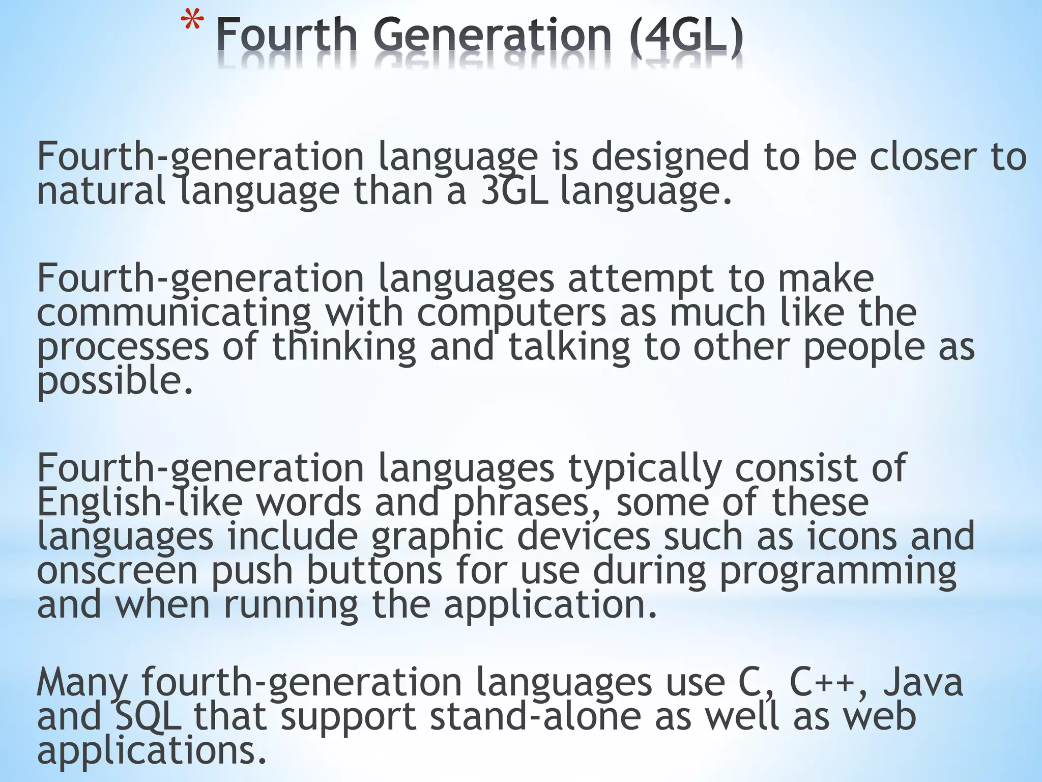Program & language generation | PPT
