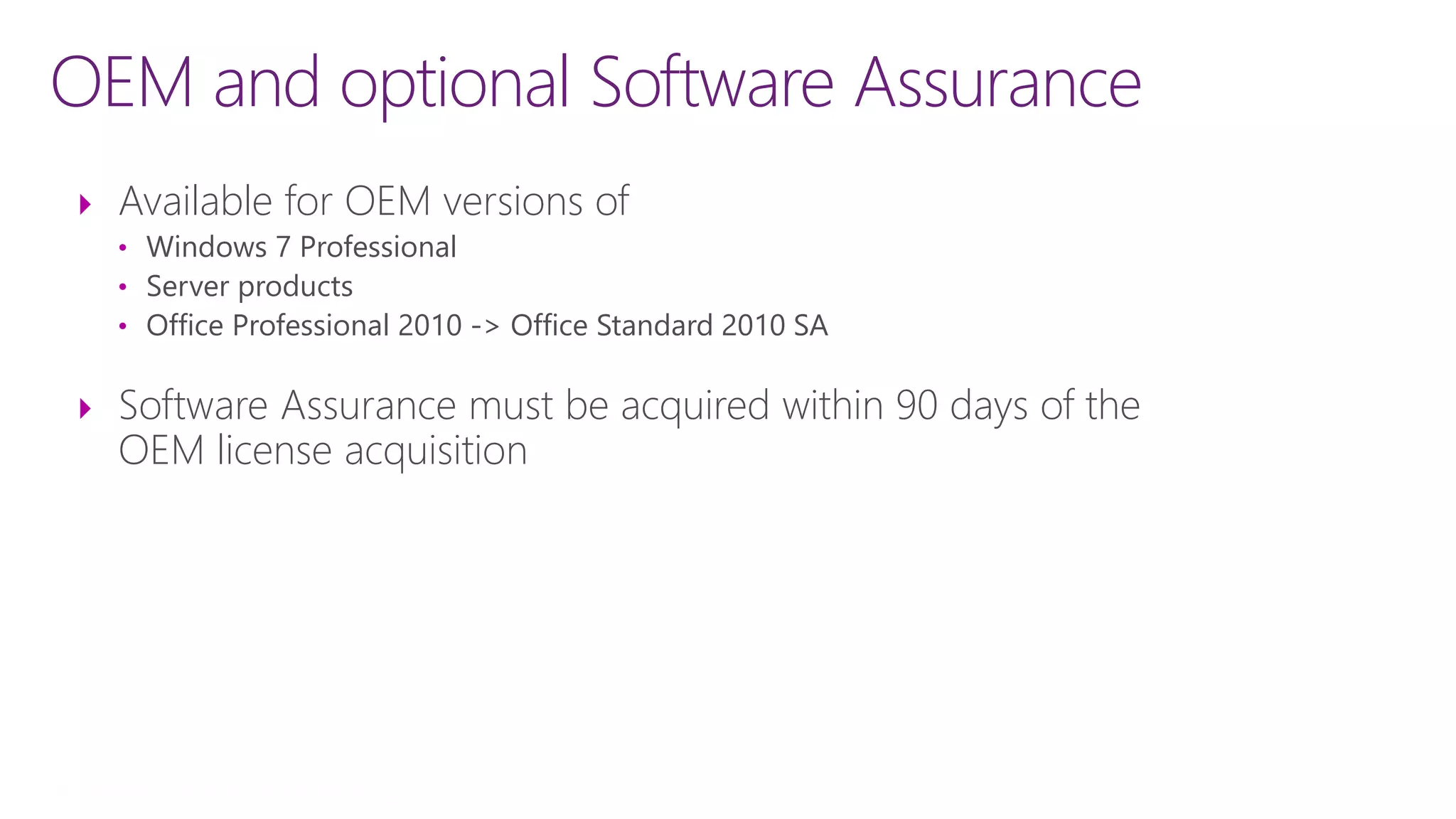 Microsoft Program Licensing | PPT