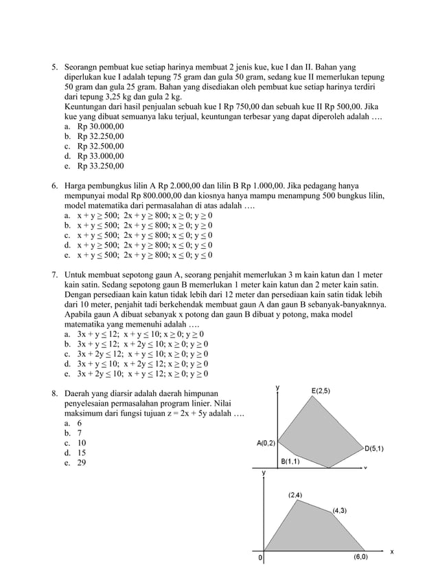 Program linear | PDF