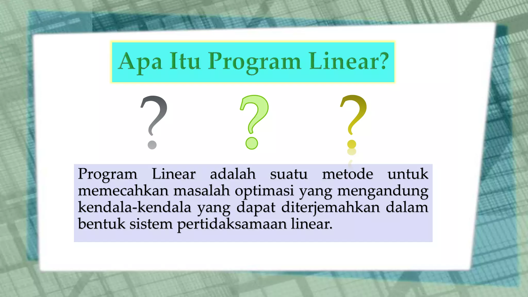 Program linear | PPTX