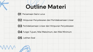 Program Linear (Materi Persiapan untuk SNBT) | PPT