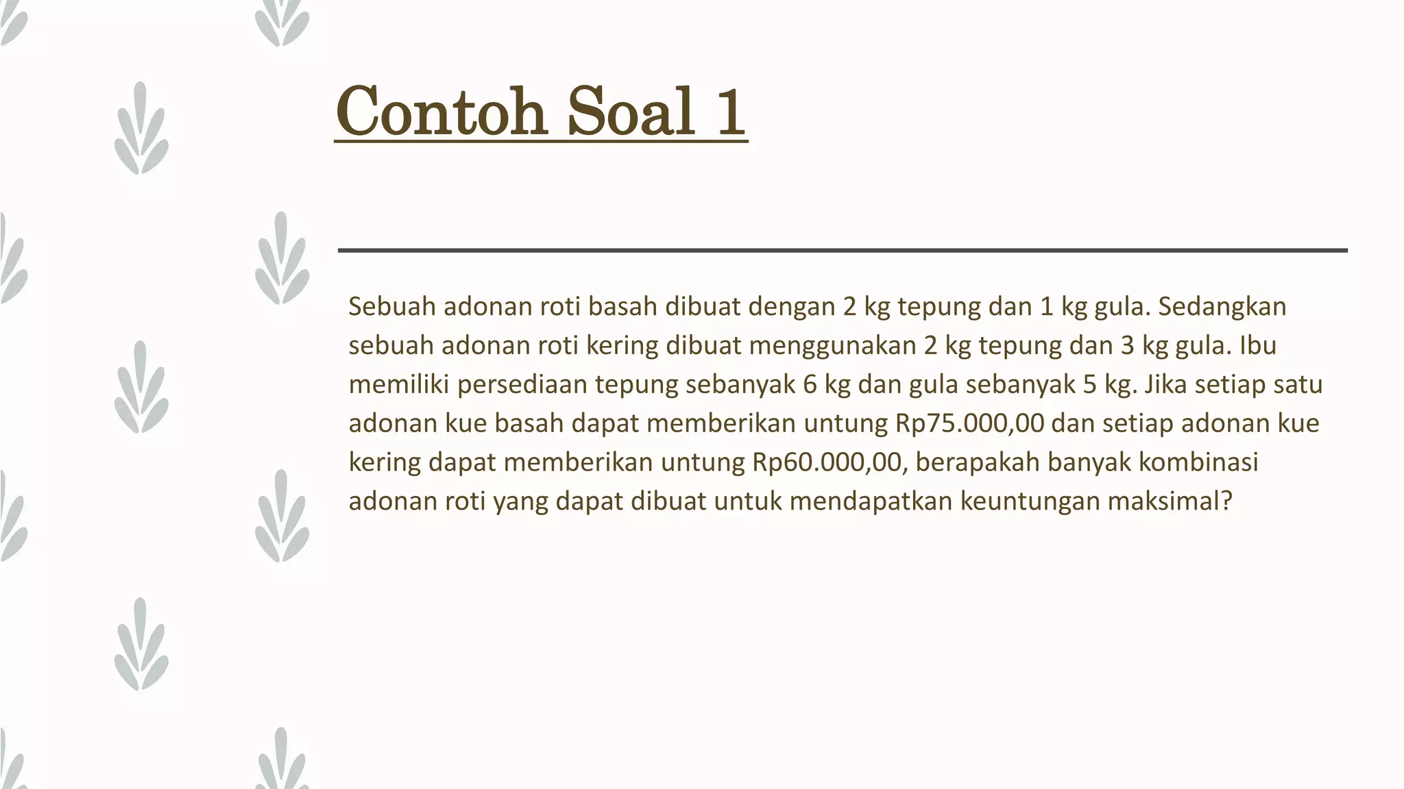 Program linear - Model Matematika | PPT