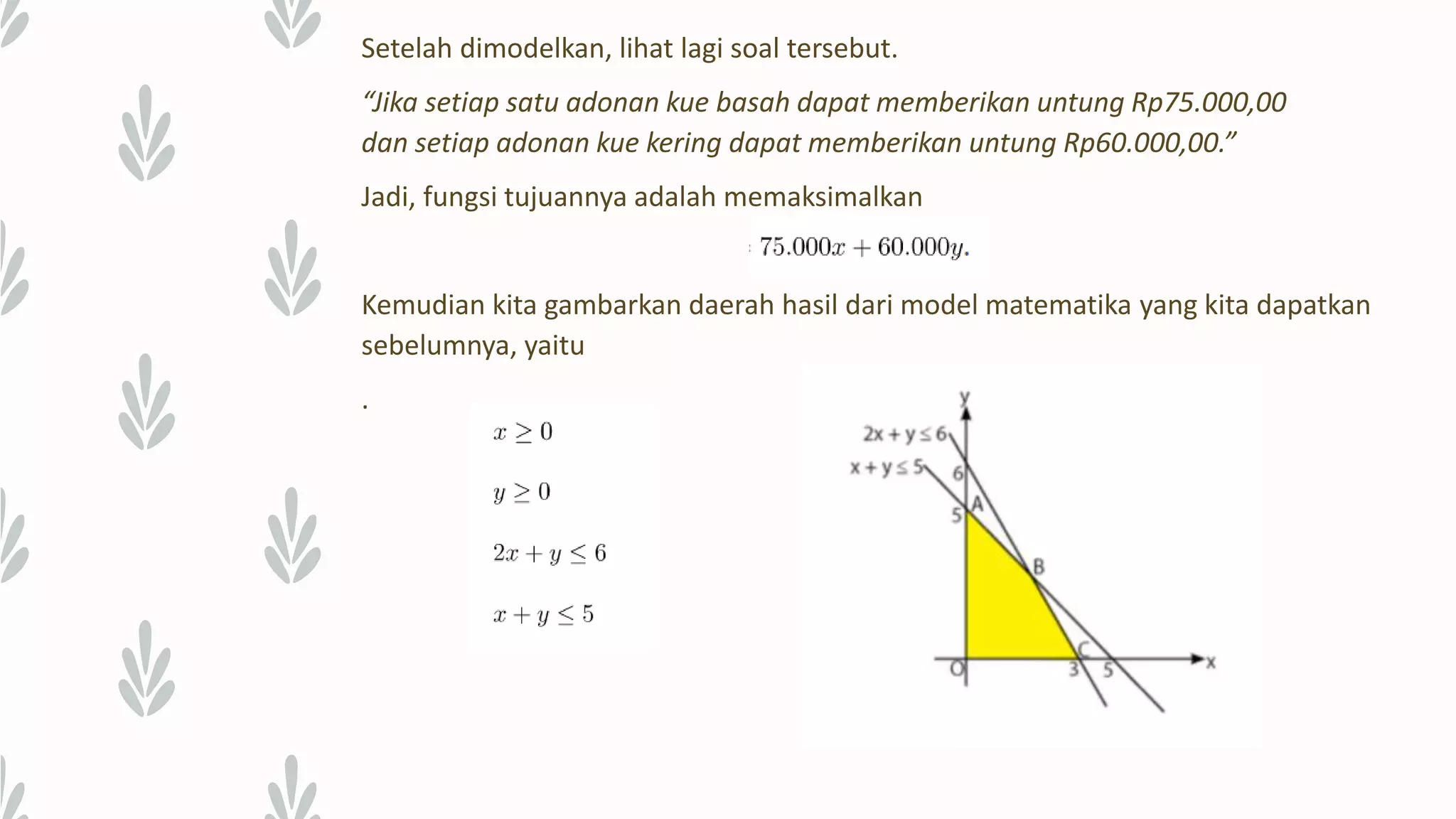 Program linear - Model Matematika | PPT