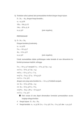 Program linier | PDF