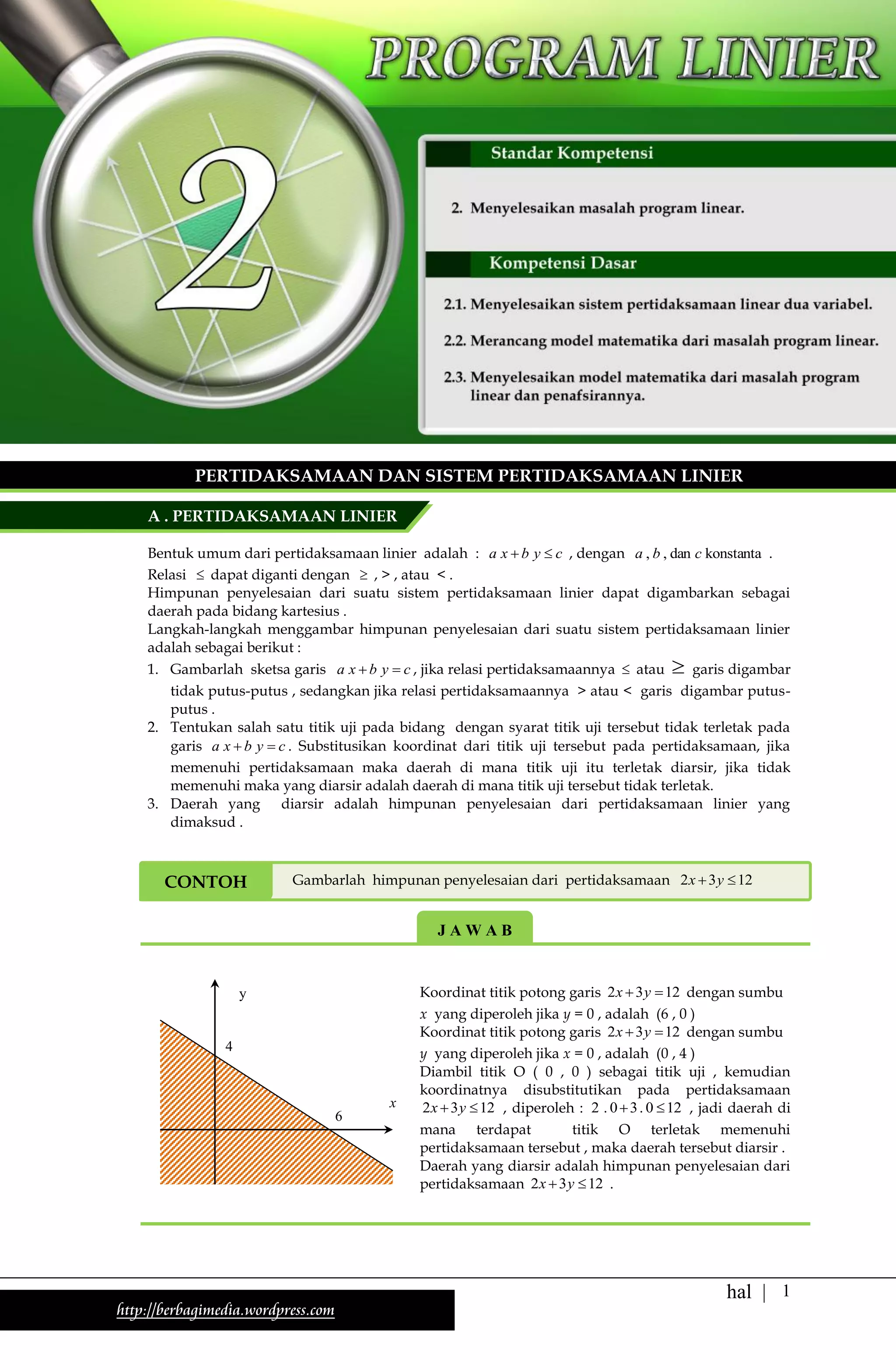 Program linier | PDF