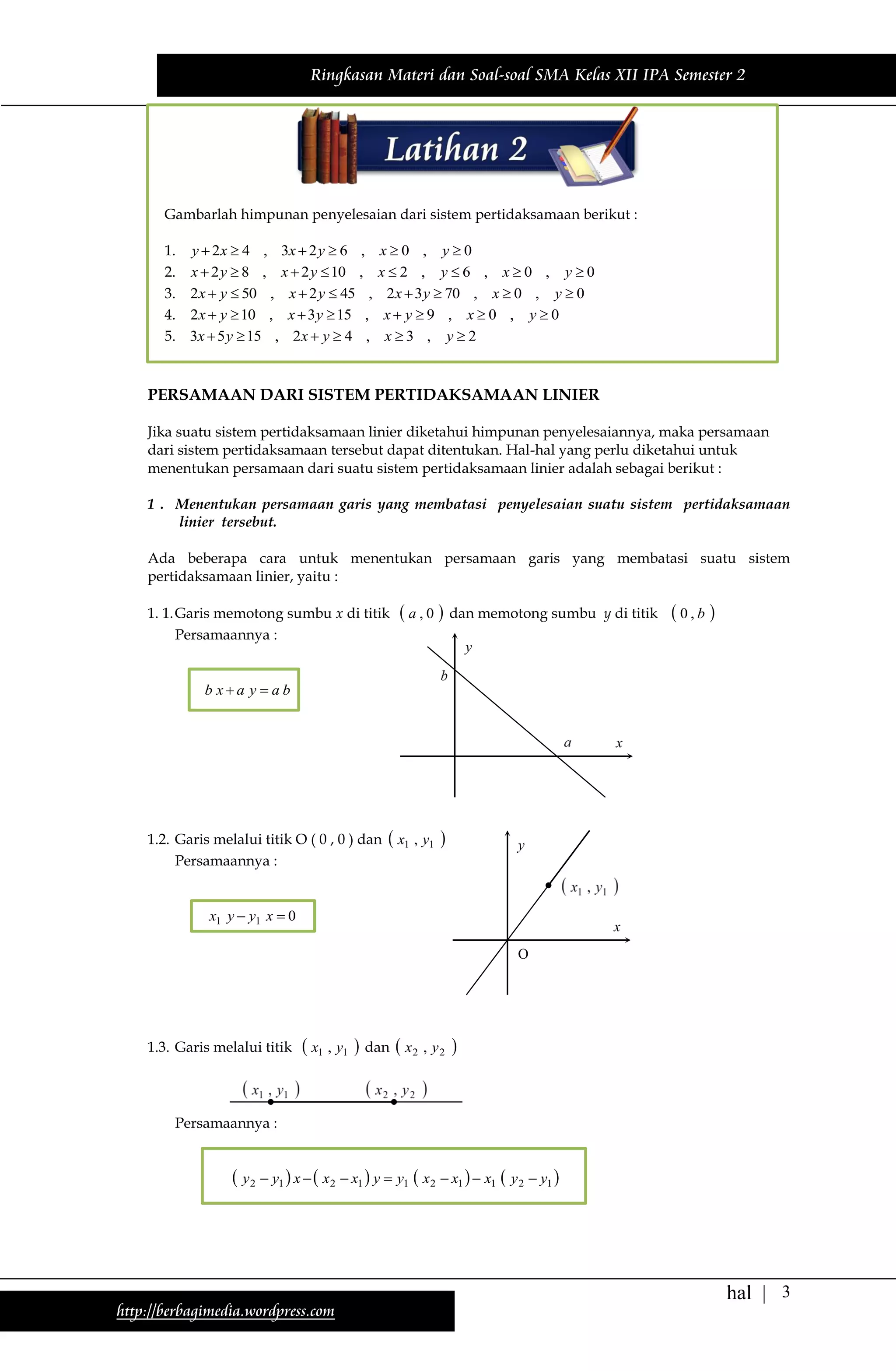 Program linier | PDF