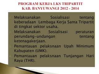 Program lks tripartit | PPT