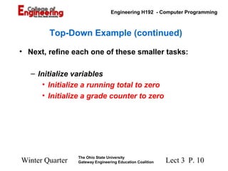 Program Logic Formulation - Ohio State University | PPT | Programming ...