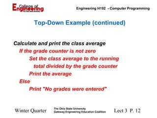 Program Logic Formulation - Ohio State University | PPT | Programming Languages | Computing
