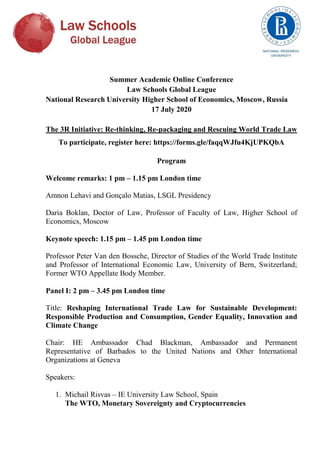 Bashar H. Malkawi, The 3R Initiative: Re-thinking, Re-packaging and Rescuing World Trade Law | PDF