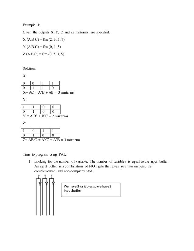 Programmable Array Logic And Programmable Logic Array