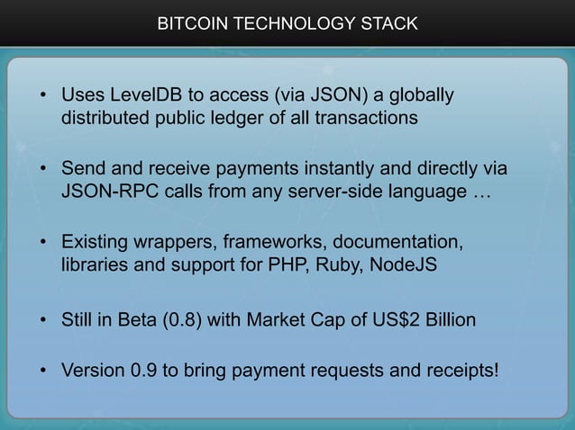 Programmable Money - Visual Guide to Bitcoin as a Technology | PPTX