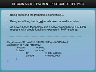 Programmable Money - Visual Guide to Bitcoin as a Technology | PPTX