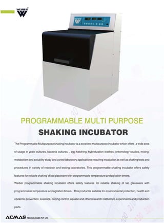 Programmable multi-purpose-shaking-incubator | PDF