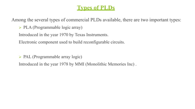 Programmable Hardware - An Overview | PPT