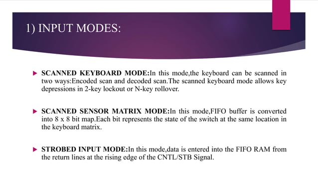 Programmable Keyboard And Display Interface8279pptx Operating