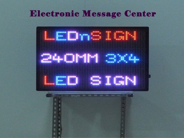 Programmable led sign