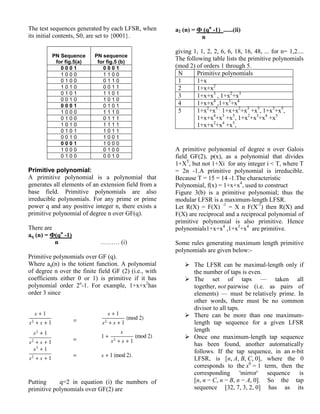 Programmable PN Sequence Generators | PDF