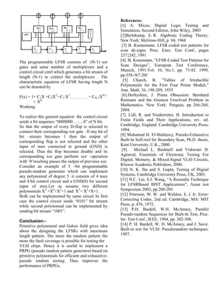 Programmable PN Sequence Generators | PDF