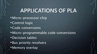 Programmable logic array (pla) | PPT