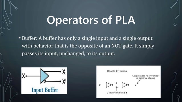 Programmable logic array (pla) | PPTX | Programming Languages | Computing