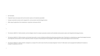 Programmable logic controller - Siemens S7-1200 | PPTX