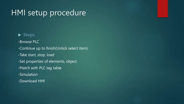 Basic overview of Programmable Logic Controller(PLC),HMI,SCADA | PPT