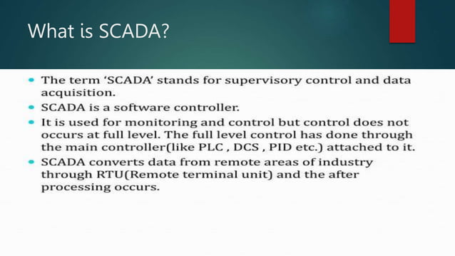 Basic overview of Programmable Logic Controller(PLC),HMI,SCADA | PPT