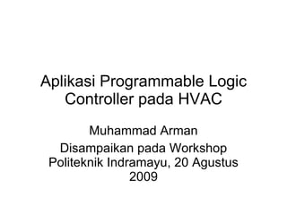 Programmable Logic Controller 1 By Mar For Indramayu | PPT
