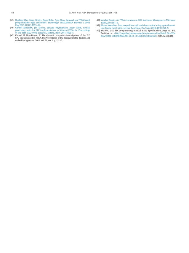 Programmable Logic Controller Performance Enhancement By Field Programmable Gate Array Based