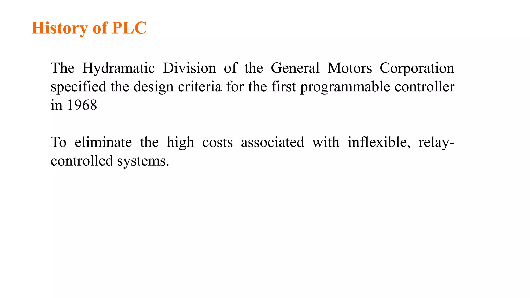 Programmable Logic Controller (plc) | PPTX