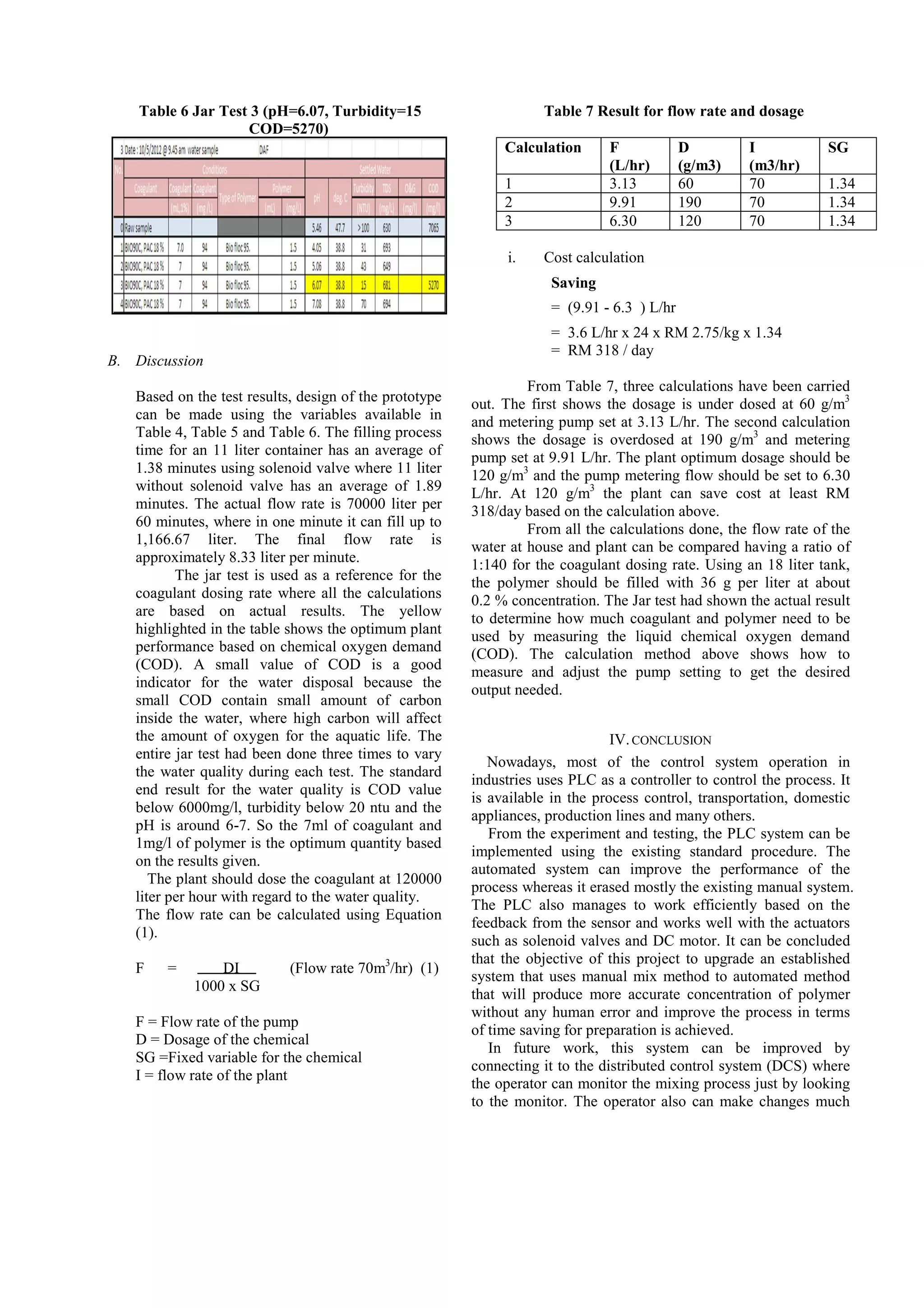 Programmable logic controller (plc) for polymer mixing tank | PDF