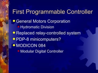 Programmable logic controllers | PPT