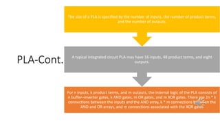 PROGRAMMABLE LOGIC DEVICES-PAL, PROM,PLAs | PPTX