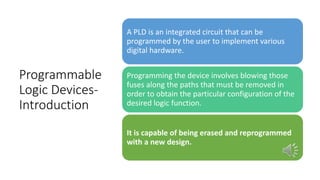PROGRAMMABLE LOGIC DEVICES-PAL, PROM,PLAs | PPTX