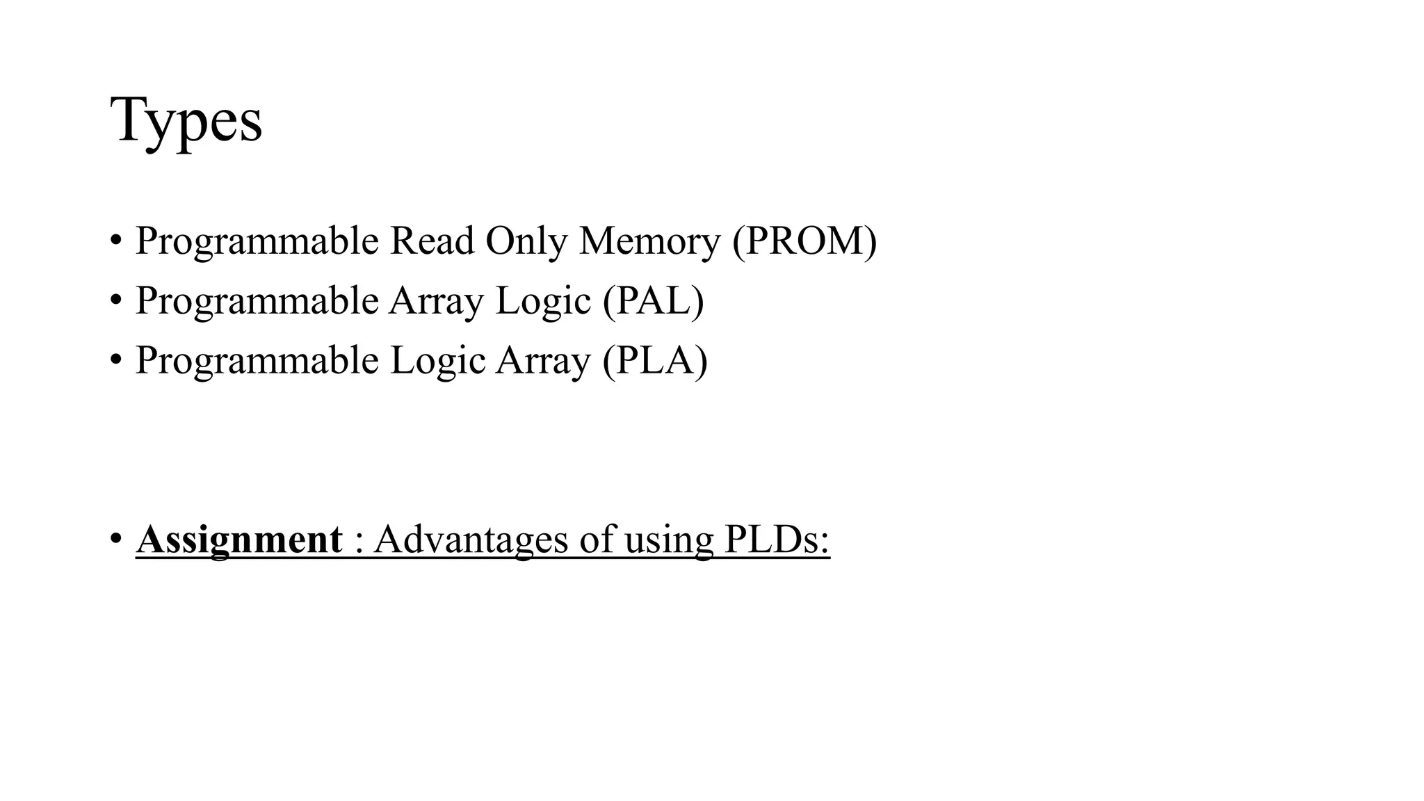 Programmable logic devices | PPTX
