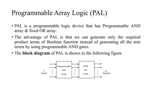 Programmable logic devices | PPTX