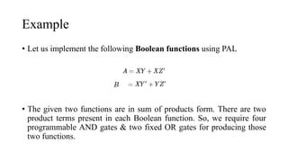 Programmable logic devices | PPTX